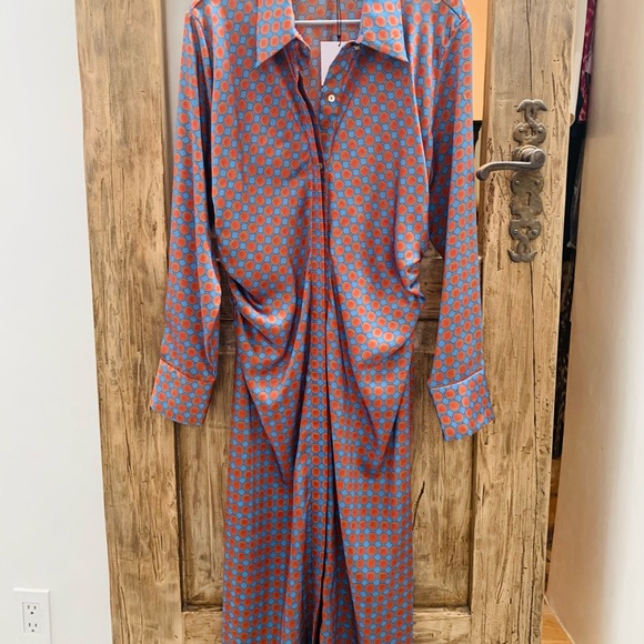 Zara | Dresses | Zara Geometric Pattern Shirt Dress | Poshmark